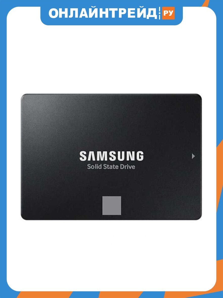 SSD диск Samsung 870 EVO, 1000Гб, 2.5", SATA (MZ-77E1T0BW)