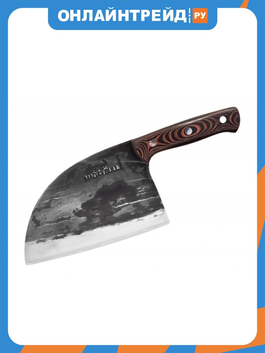 Сербский топорик кухонный Samura MAD BULL, 180 мм, G-10 красно-чёрный (SMB-0040R/K)