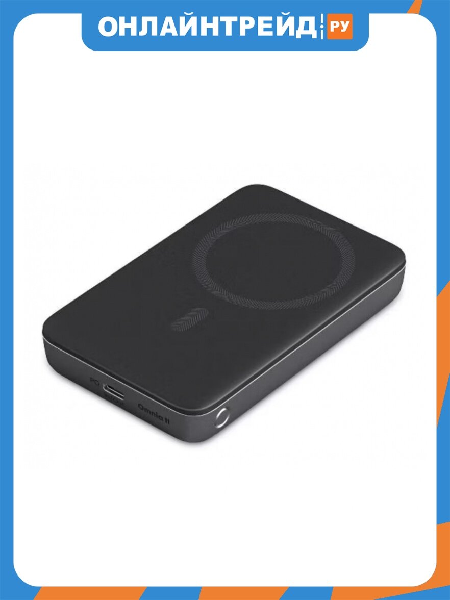 Внешний аккумулятор Aukey Magnetic2 PB-MS06, 10000мAч, Qi2, черный