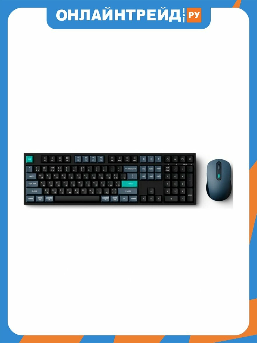 Комплект: клавиатура и мышь Keychron B36+BM25 Combo, беспроводной, Black-Grey (KB2-RU)