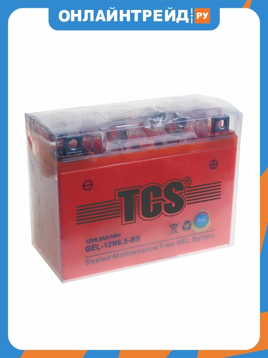 Аккумулятор Tcs GEL, 131x66x138, 6.5 Ач, 6СТ6.5 12N6,5-BS