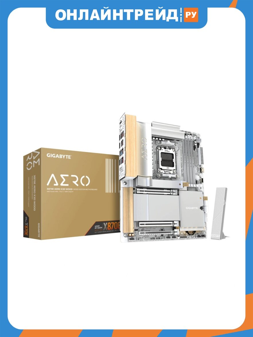 Материнская плата Gigabyte X870E AERO X3D WOOD (AM5, ATX)