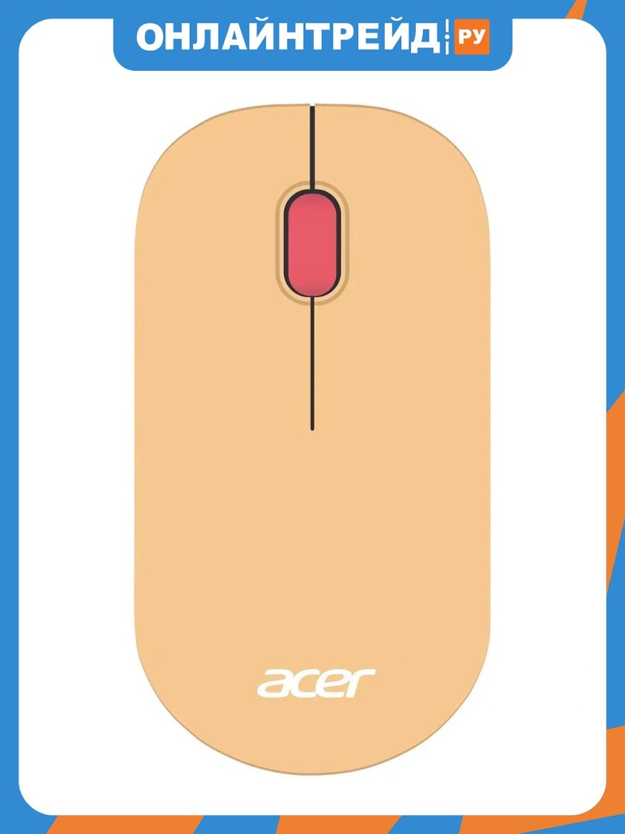 Мышь Acer OMR205 беспроводная розовый/бежевый (ZL. MCEEE.02L)