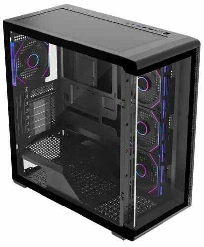 Компьютерный корпус Iron Pride INVADER Q9S (PRIDE INVADER Q9S) черный - Midi Tower, E-ATX, USB 3.2 Gen 1 Type-A, USB 3.2 Gen 2 Type-C