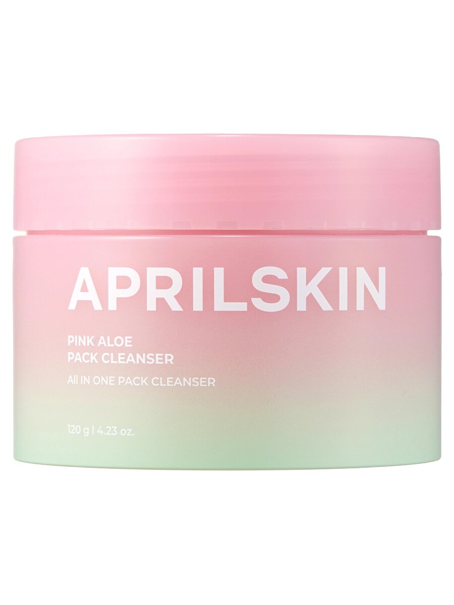 APRILSKIN Двухфазное средство: очищающий бальзам и пенка c розовым алоэ Pink Aloe Pack Cleanser 120 гр