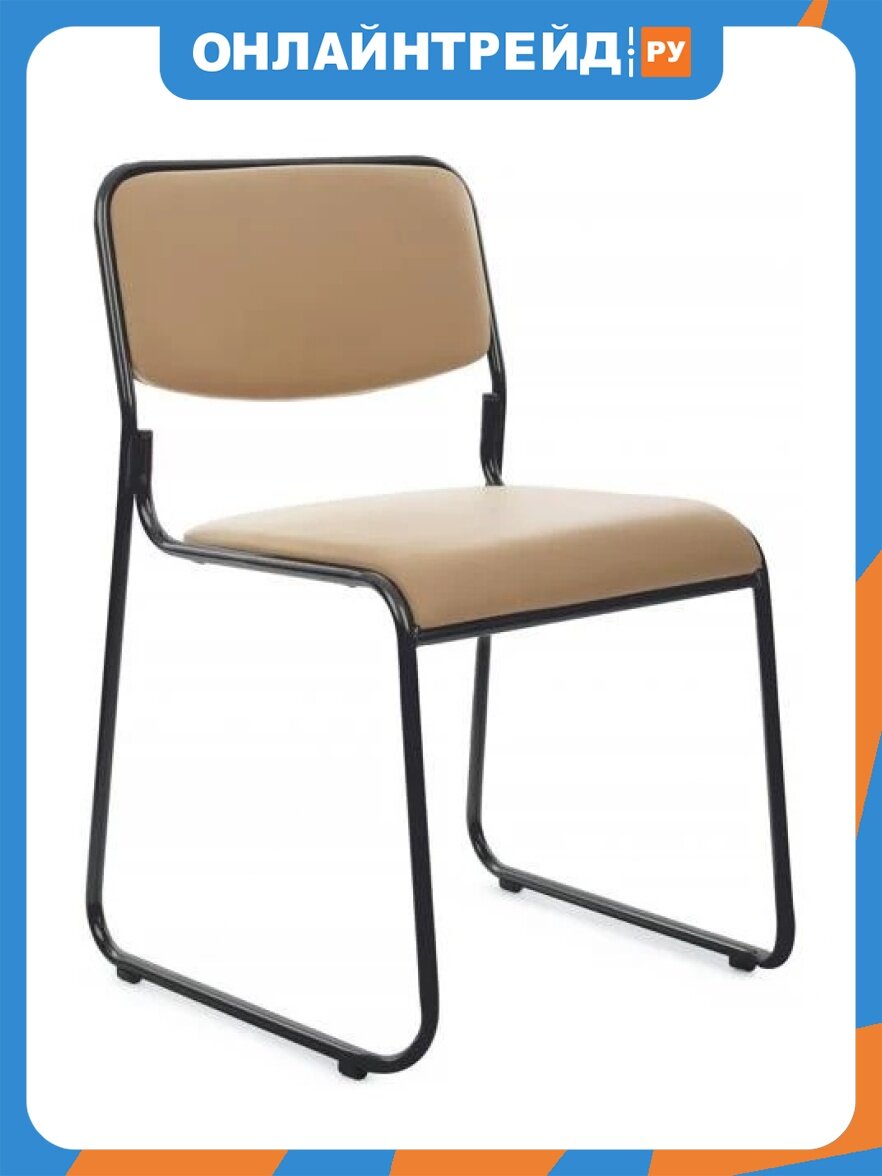 Стул для посетителей Riva Chair Nix RCH OMKL-02B Бежевый/Металл Черный