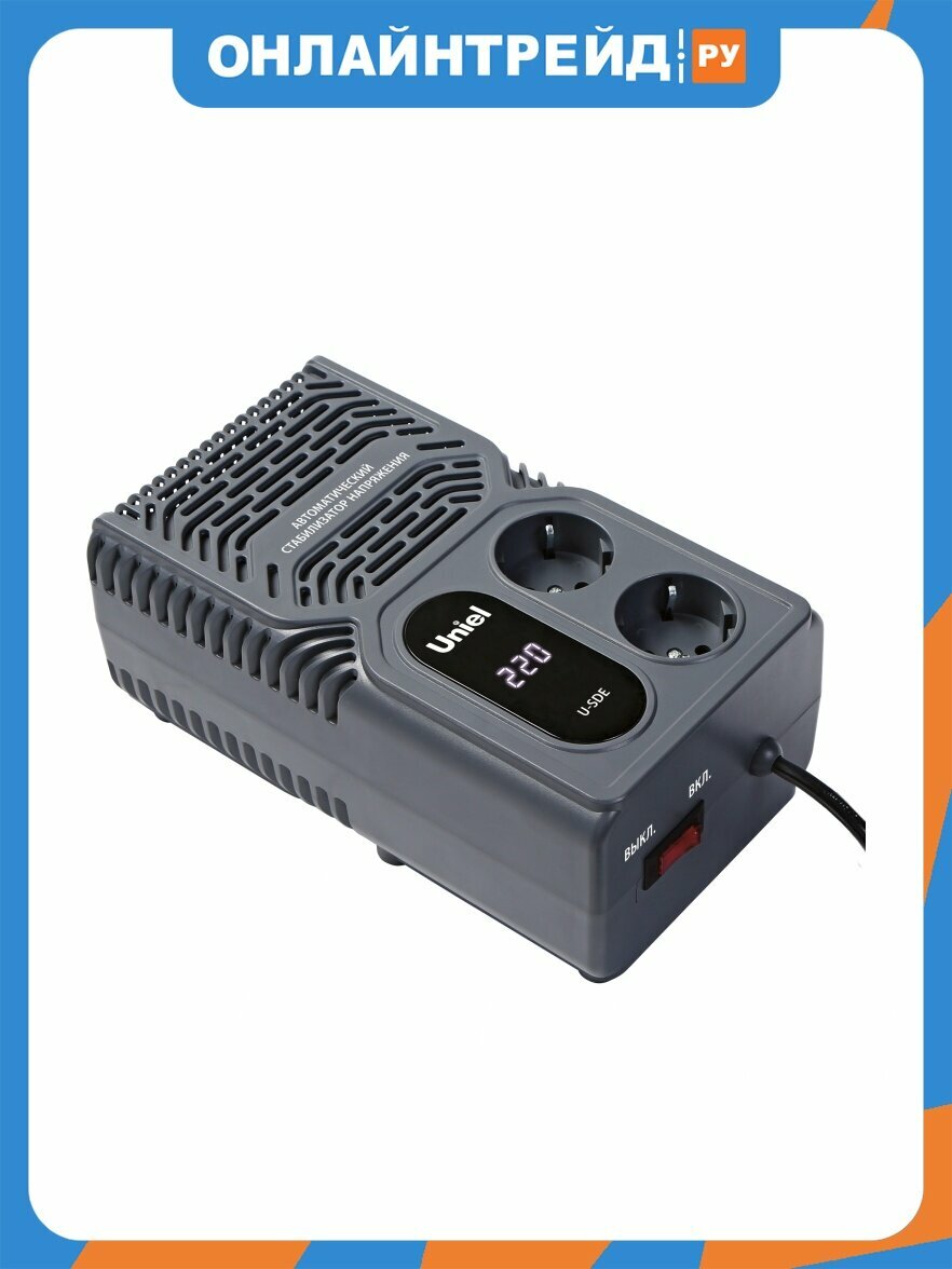 Стабилизатор напряжения Uniel U-SDE 1000W серия "Constant"