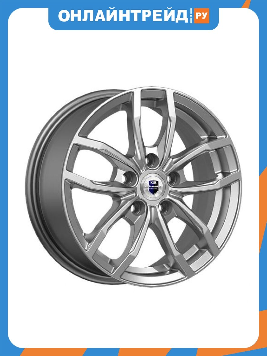 Диск K&k Фрост 6.5x15/5x114.3 D60.1 ET39 дарк платинум