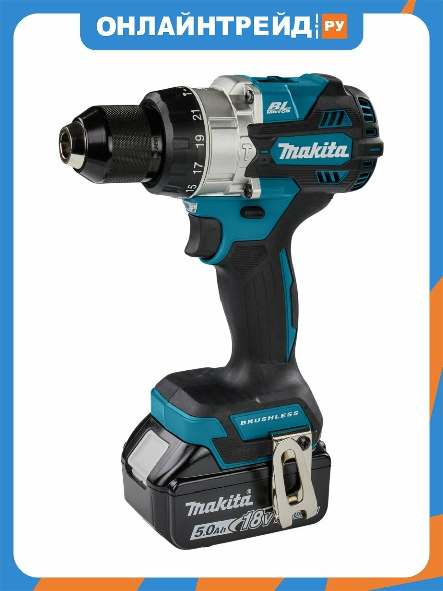 Дрель-шуруповерт аккумуляторная ударная Makita DHP486RTJ LXT