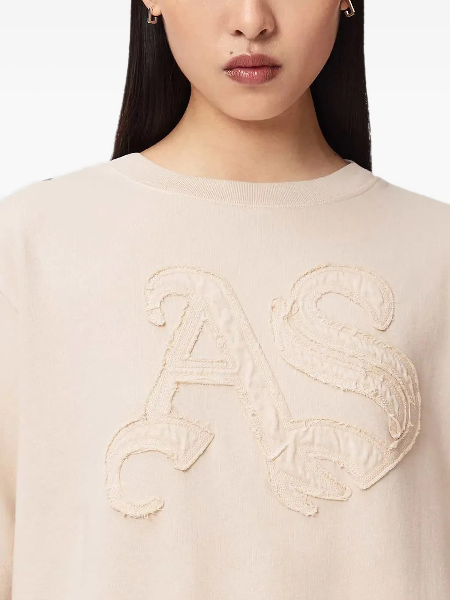 Толстовка AllSaints Logo-patch crew neck sweatshirt, размер 42 — фото 1