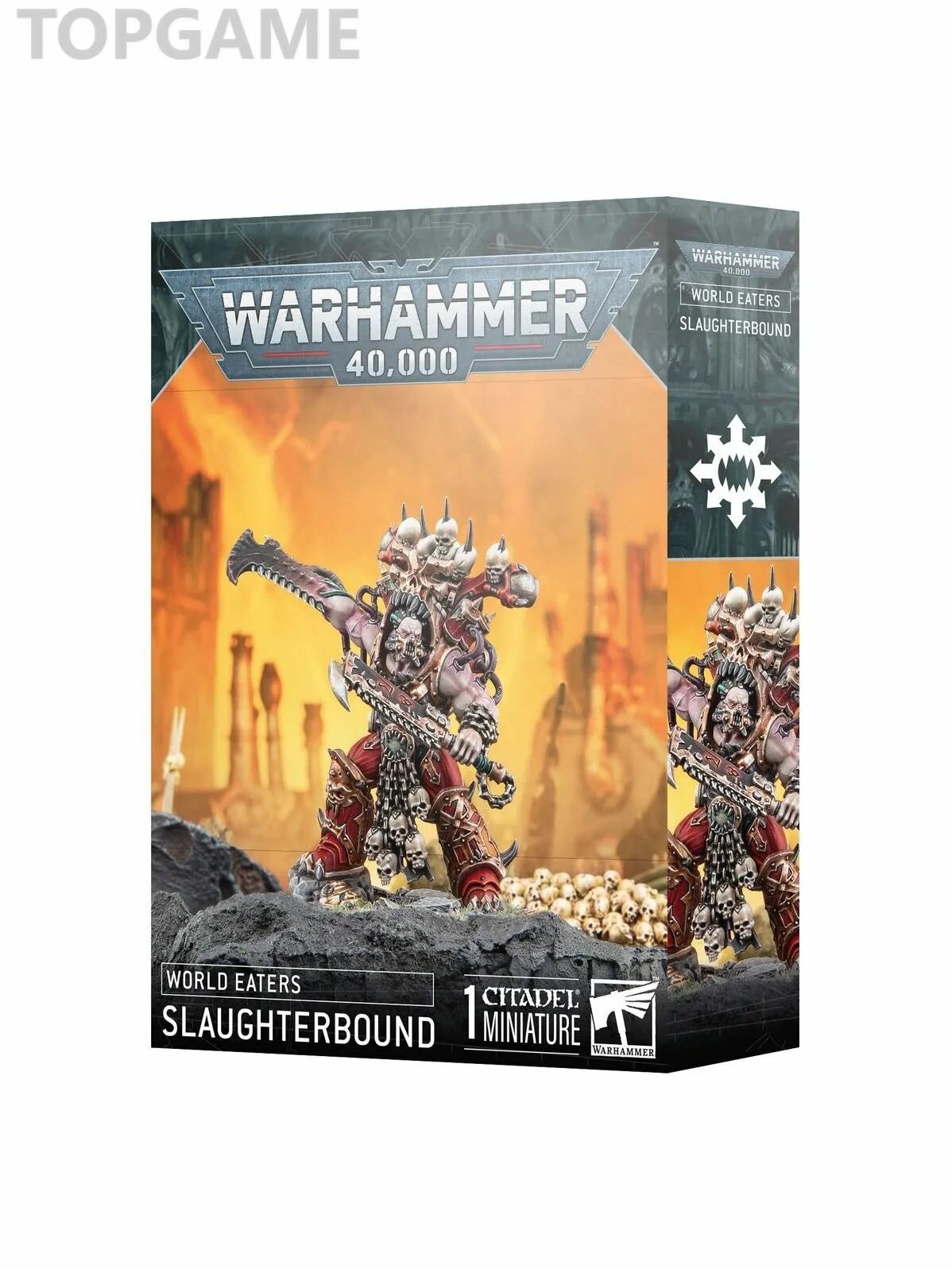 Warhammer 40000 World Eaters Slaughterbound, миниатюра 1 фигурка, для настольной игры, пластиковая модель, для сборки и покраски, коллекционная