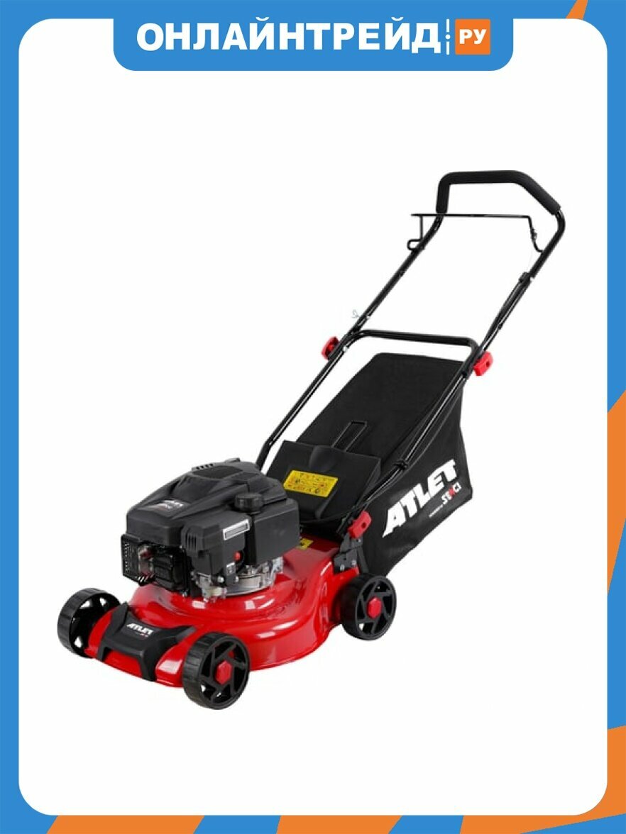Газонокосилка бензиновая Atlet LMA17P02, 3.6 л. с, ширина скашивания 41см