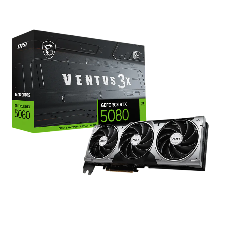 Видеокарта GeForce RTX 5080 16G VENTUS 3X (MSI GeForceRTX508016GVENTUS3X)