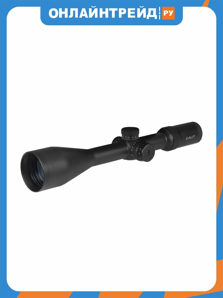 Прицел Gaut Obsidian 3-24x56, SF, сетка 31 (Half MD), подсветка красная, 30мм, 1/4 МОА, IPX7, 782г