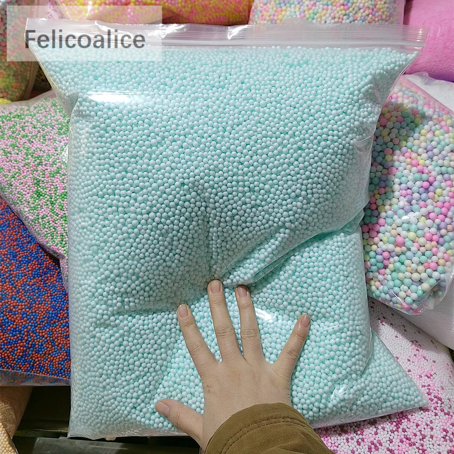 Бусины из пенополистирола Felicoalice, Green, 250г