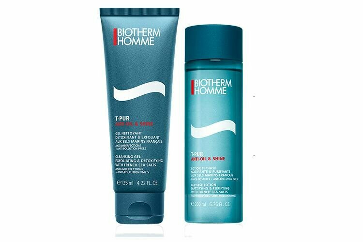 Набор для очищения кожи мужской BIOTHERM T-PUR, Cleanser+Toner