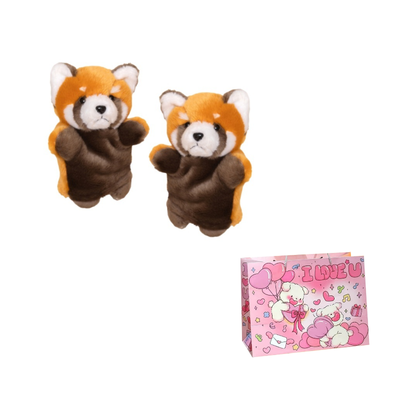 Плюшевая игрушка унисекс PUDOWRABBIT Panda Plush Toy 2 Pack, 25CM EU