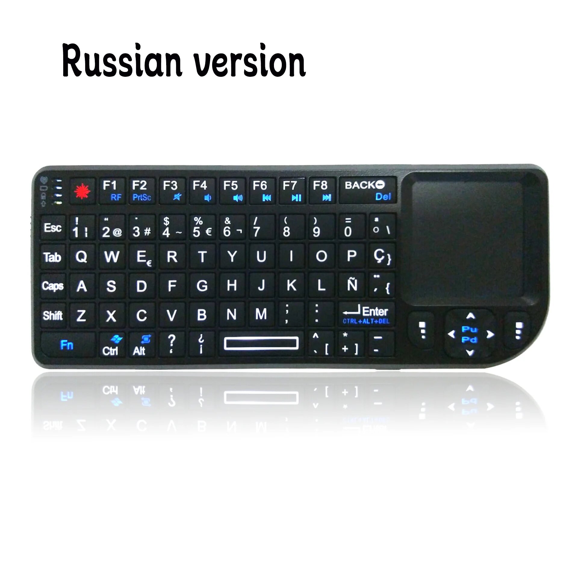 Sunffice Беспроводная клавиатура и мышь 2 в 1 с подсветкой White backlight, Russian