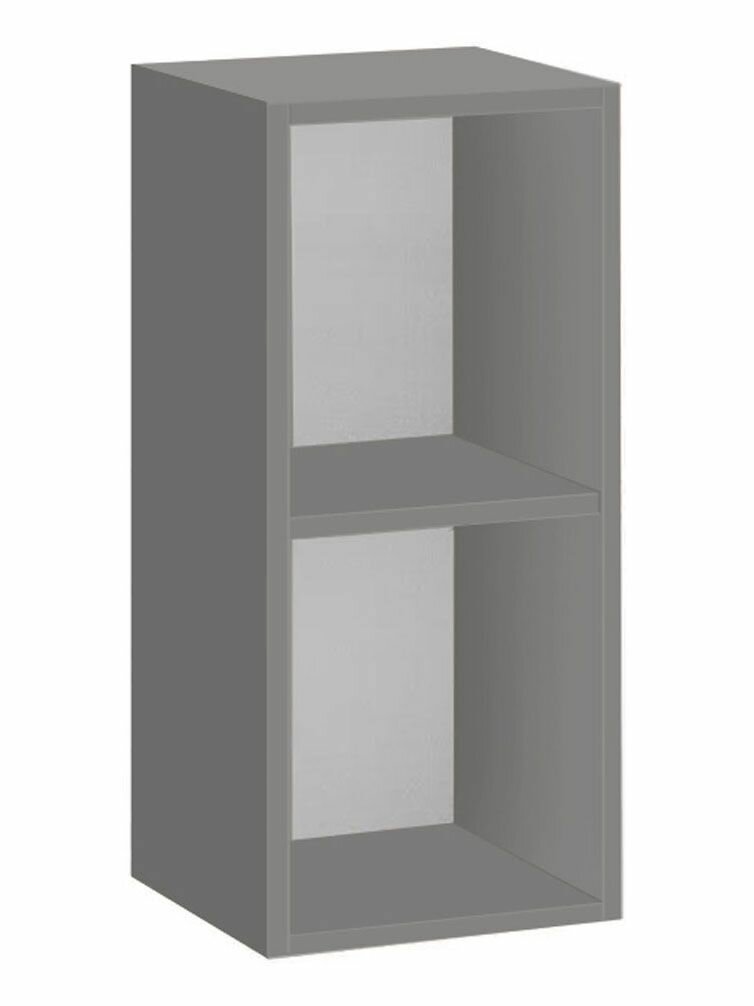 Кухонный модуль навесной, открытый шкаф Альфа, с полками, 30х30.5х70 см, Серый пыльный