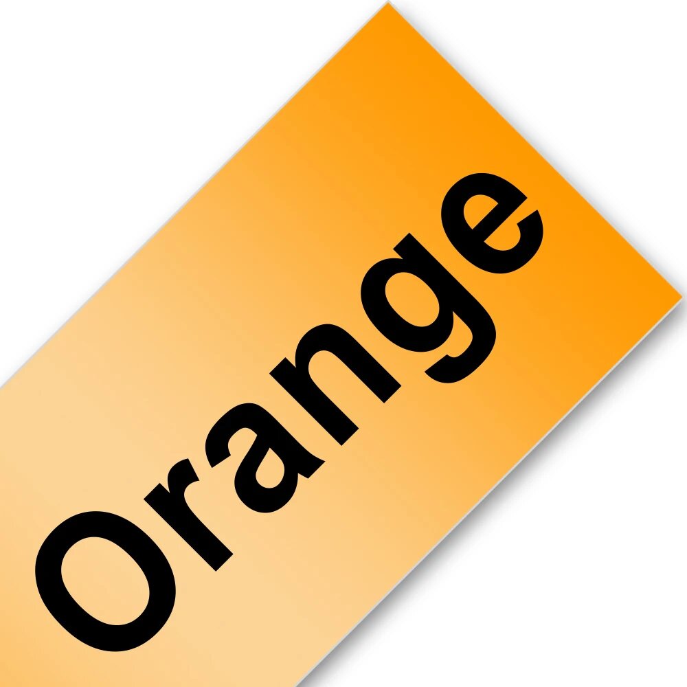 Лента для этикеток Labelife Fluorescent Orange 24 мм