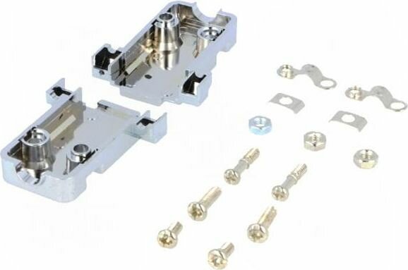 Корпус CONNFLY DS1046-09C1S1 для разъемов D-Sub HD 15pin, D-sub 9pin прямой 1шт
