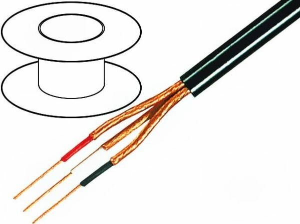 TASKER C115 Кабель микрофонный многожильный 3 жилы x0,14мм2, 1шт