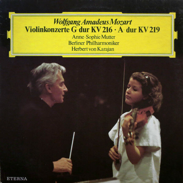 Wolfgang Amadeus Mozart, Herbert von Karajan 'Violinkonzerte' LP/1982/Classical/Germany/Nm