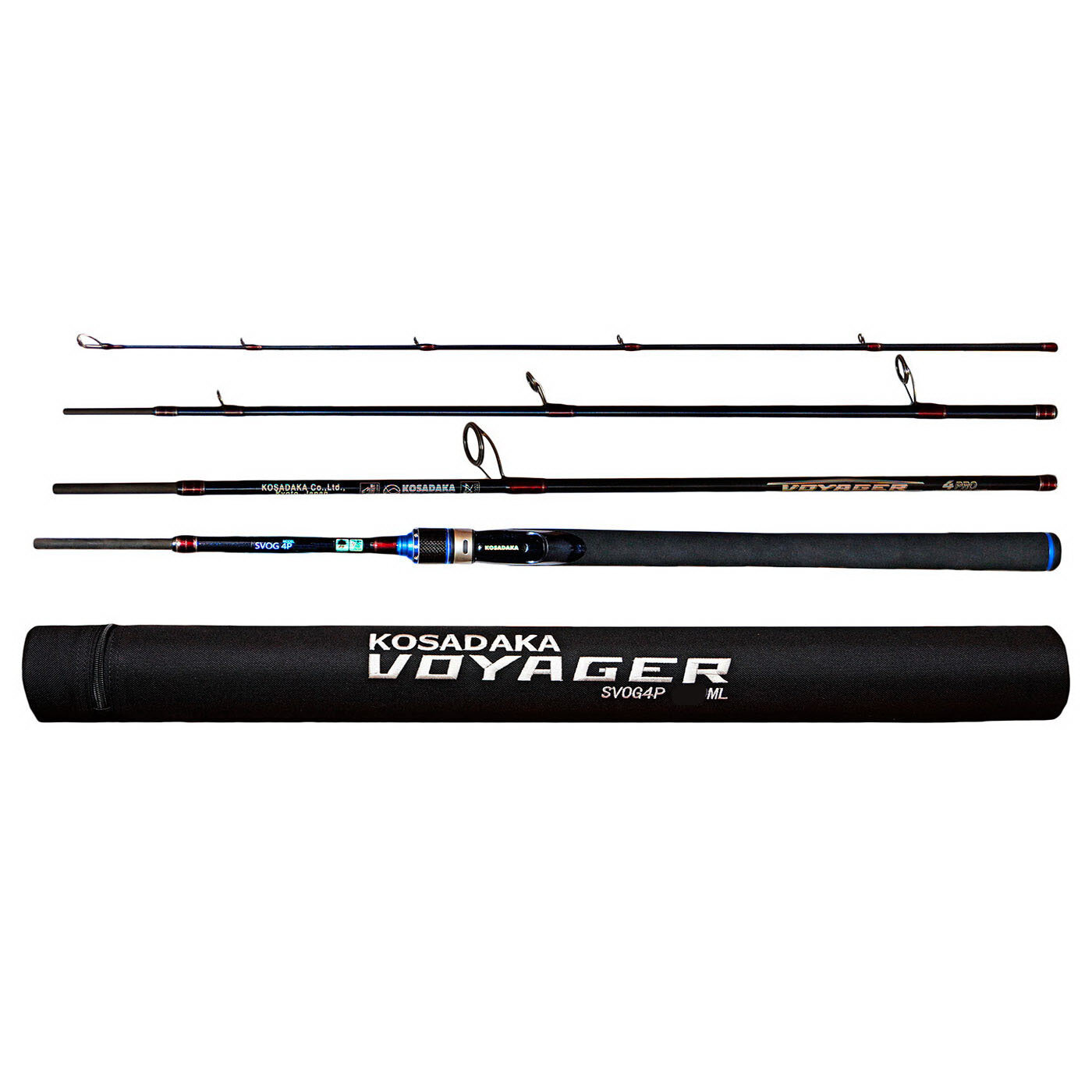 Спиннинг Kosadaka VOYAGER 4Pro 2.40/5-28 тубус 4 секции