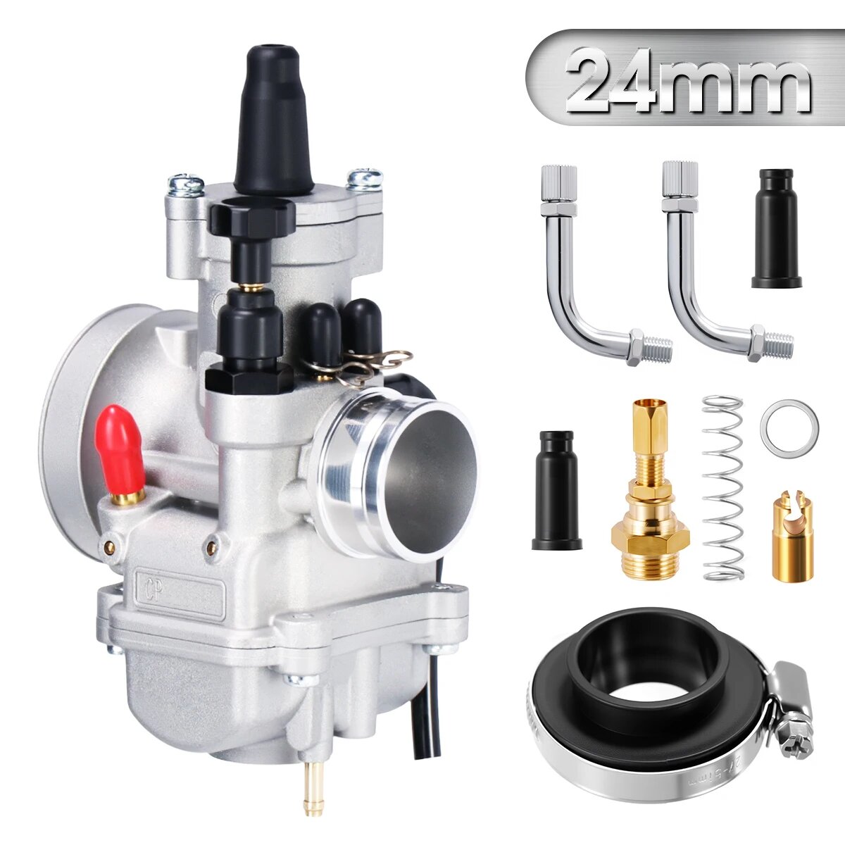 Карбюратор 24mm Polini CP 24 для мопедов Yamaha TZR, Honda Bali