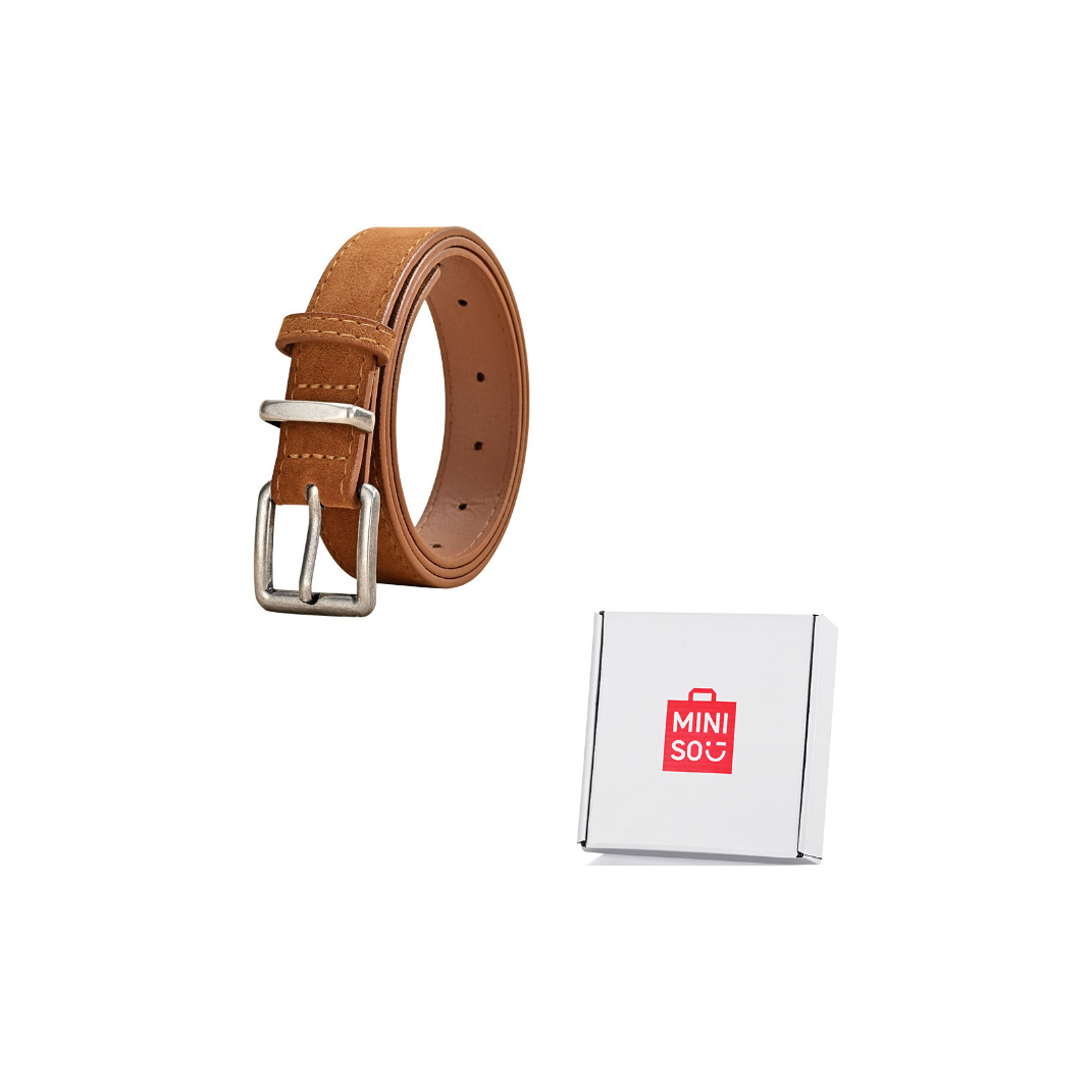 Miniso ПУ (полиуретан) Искусственная кожа Сплав Кожаные ремни Женские 2,8 см 105
