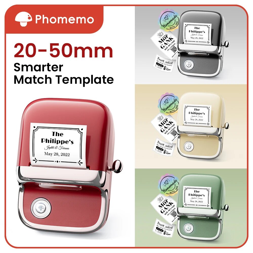 Phomemo M150 Термопринтер этикеток Bluetooth Голубой, Sky Blue — фото 1