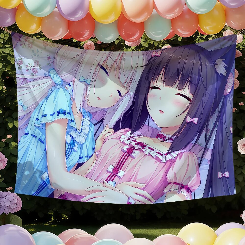 Флаг с девушками N-Nekopara, цвет 3