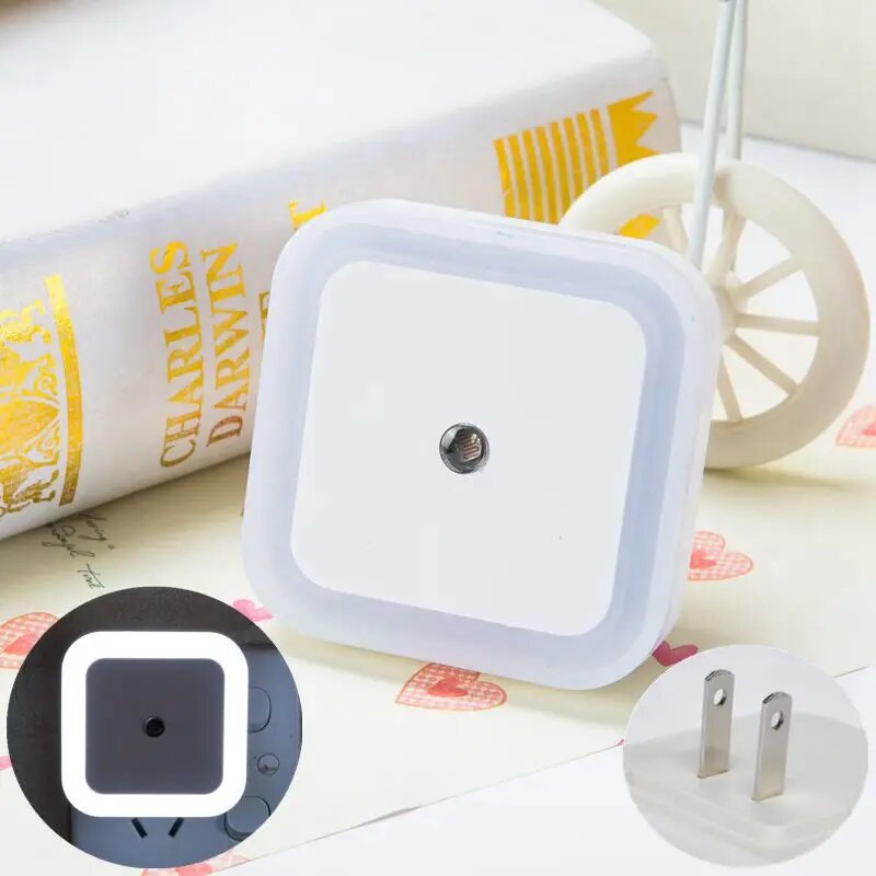 Беспроводной светодиодный ночник LED, белый, для детей Белый, US Plug White