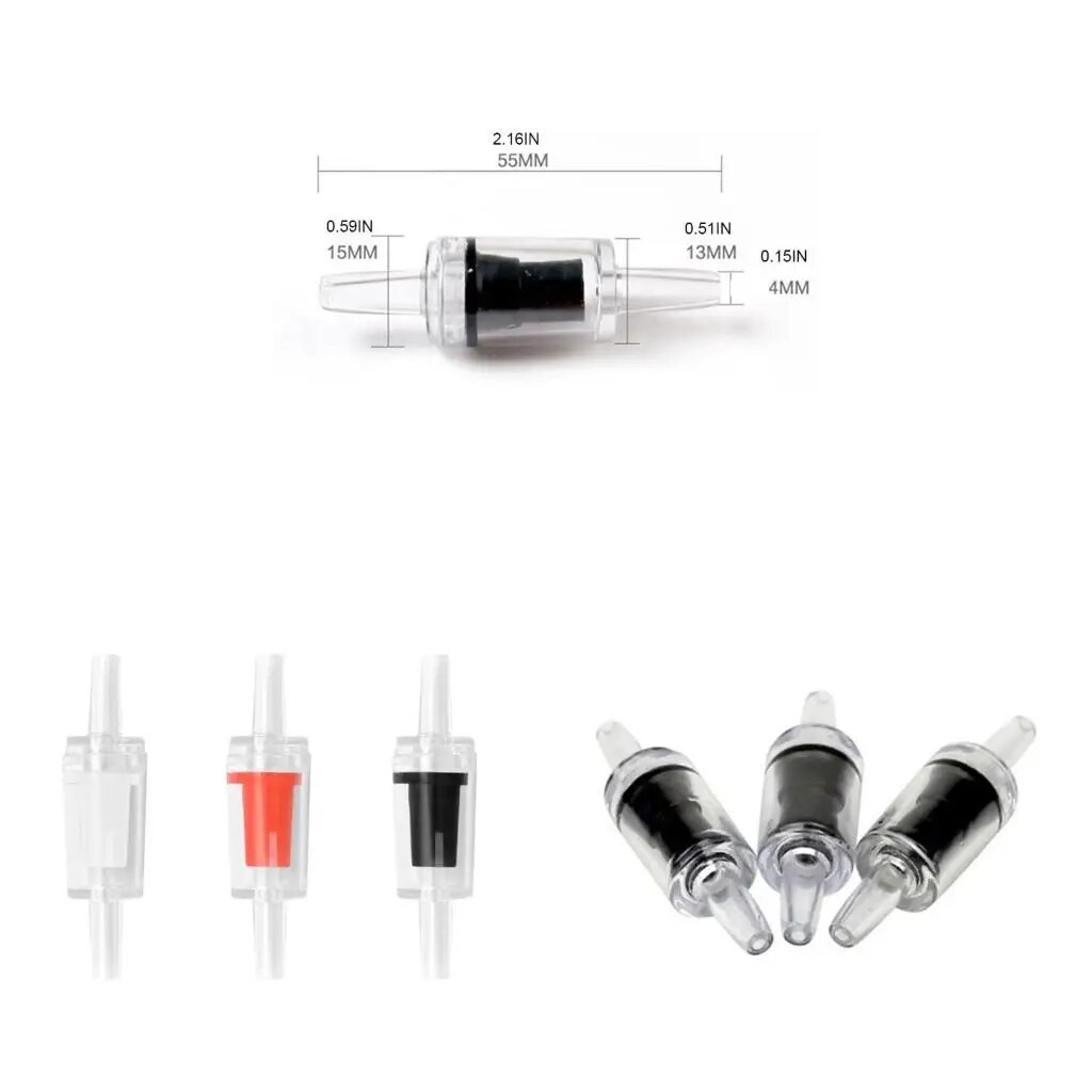 Пластиковые обратные клапаны для аквариума 10 шт White
