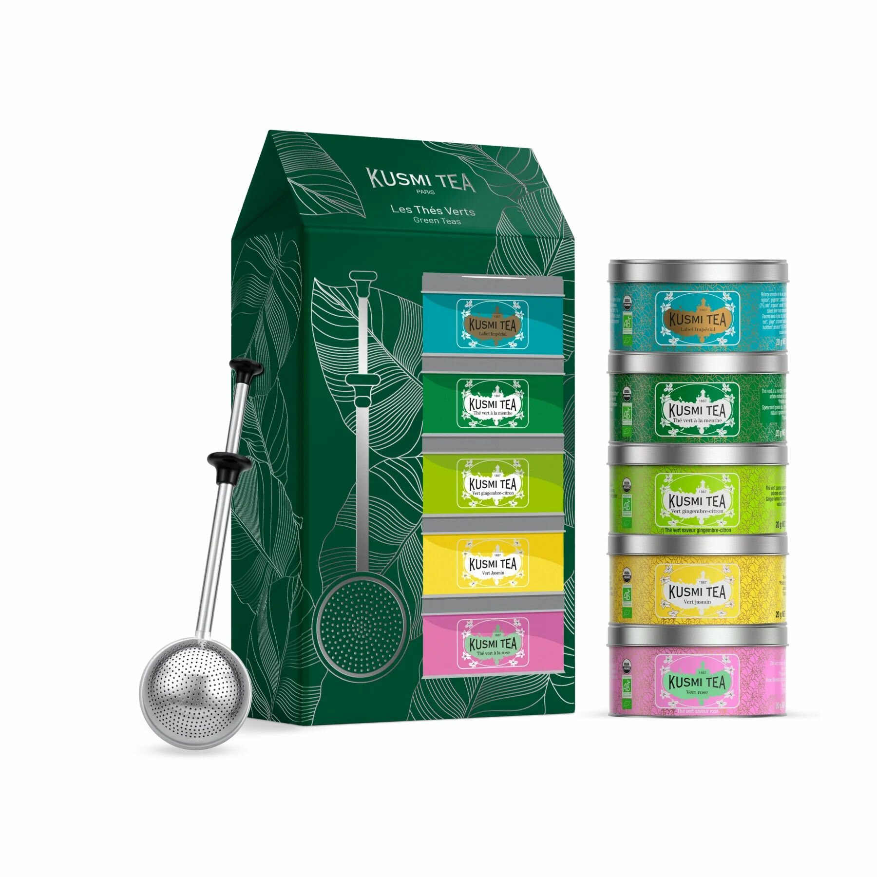 Набор чая GREEN TEAS KUSMI TEA