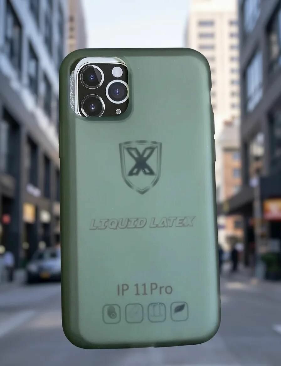 Чехол для iPhone 11 Pro ( айфон одиннадцать про ), полупрозрачный зелёный.