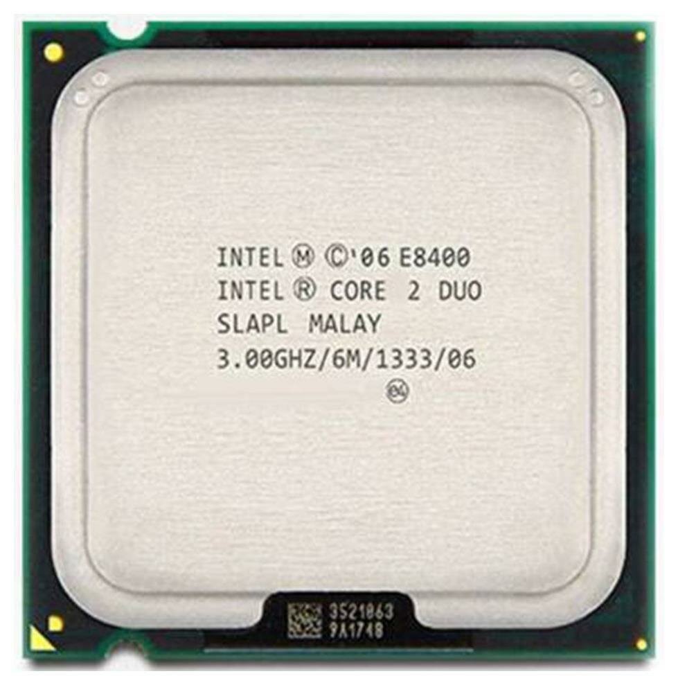 Процессор Intel Core 2 Duo E8400 3,00 ГГц 6 Мб 1333 МГц LGA775 процессор для настольного компьютера SLB9J микросхема