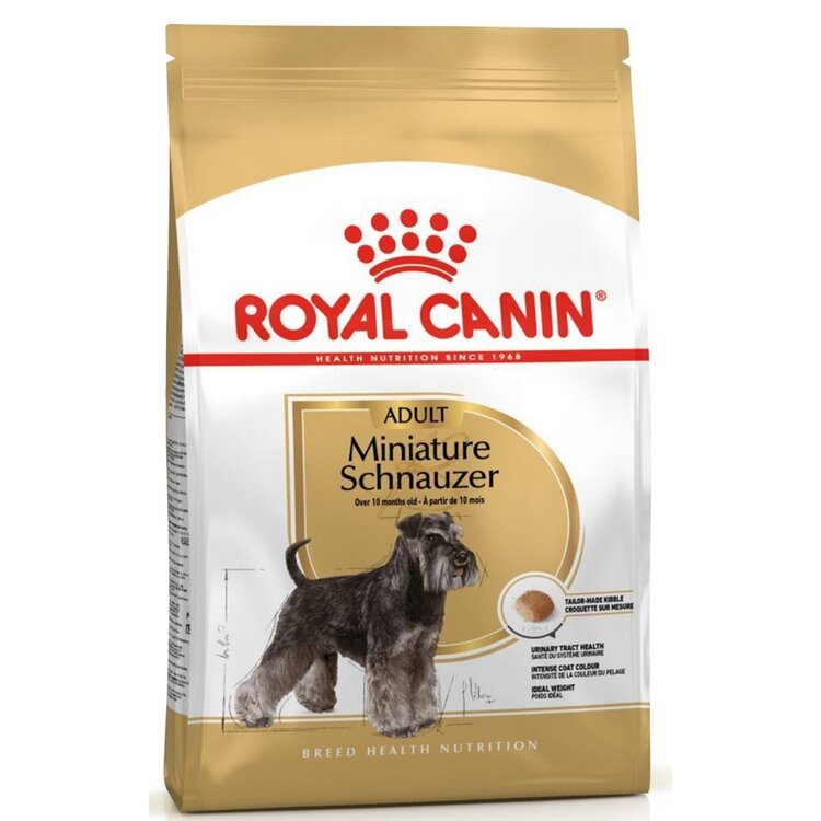 Royal Canin Breed dog Miniature Schnauzer Adult / Сухой корм Роял Канин для взрослых собак породы Миниатюрный Шнауцер старше 10 месяцев фас. 7,5 кг