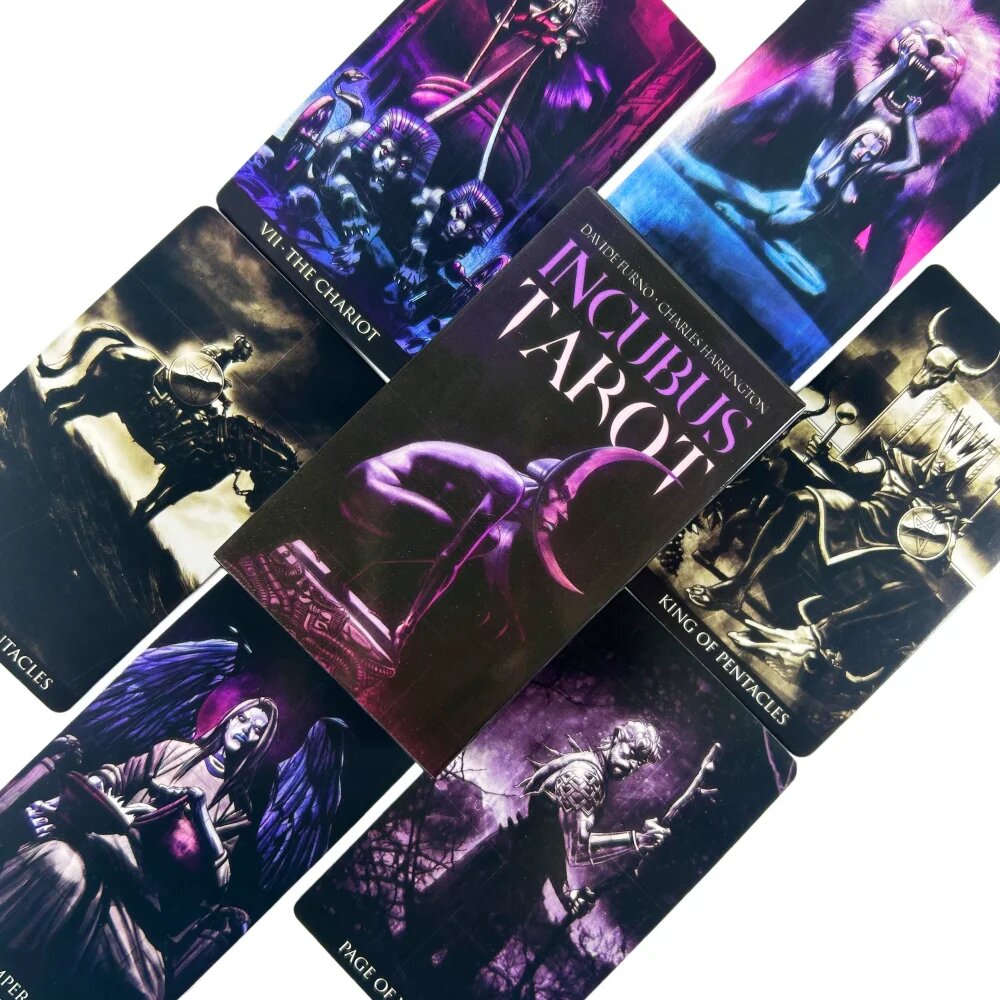 Колода Таро Incubus, 78 Карт, Тематика «Кошмар», Коллекционные Игральные Карты Для Гадания, Настольная Игра Для Детей От 14 Лет.