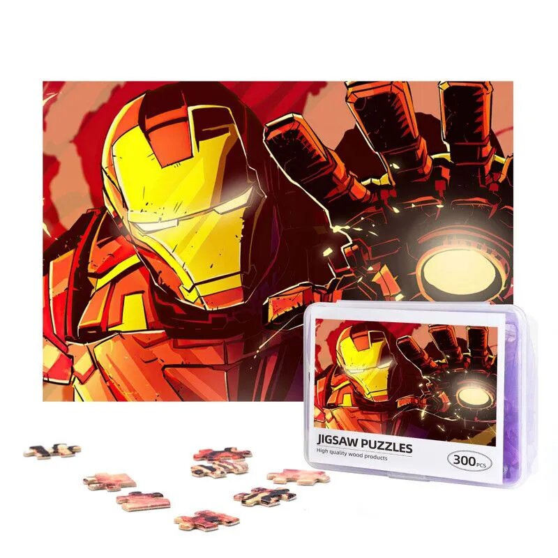 Iron Man Деревянный пазл Марвел Деревянные пазлы Железный человек Marvel