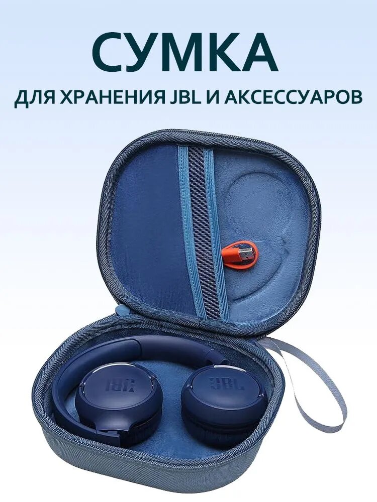 Защитный жесткий кейс для наушников JBL, Soundcore, Samsung, AKG чехол для T510BT/520BT/670NC/460NC и складных моделей