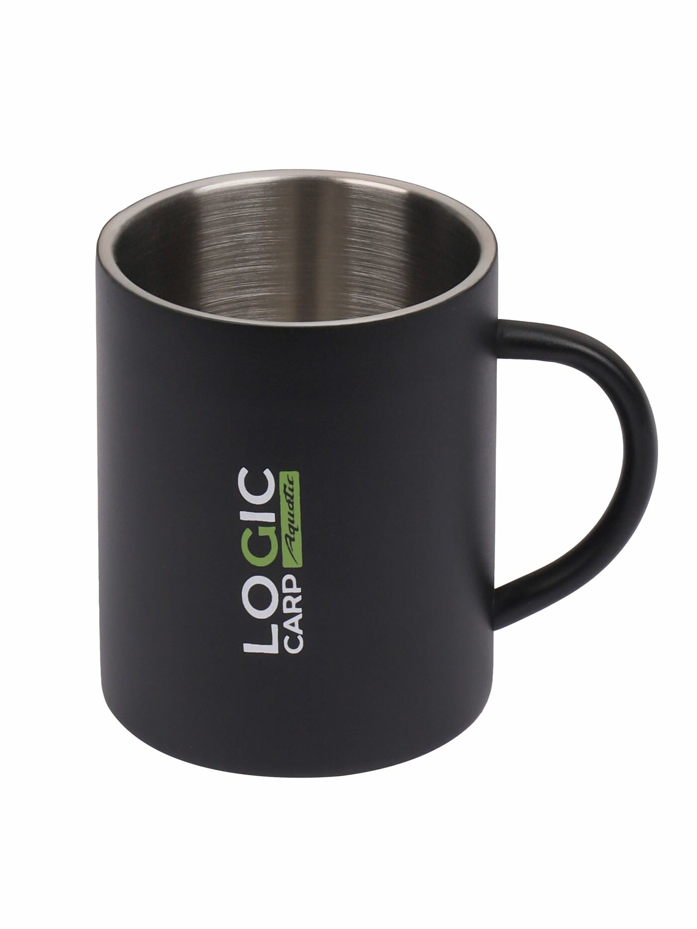 Кружка с ручкой из нержавеющей стали с двойной стенкой LOGIC CARP THERMO CUP