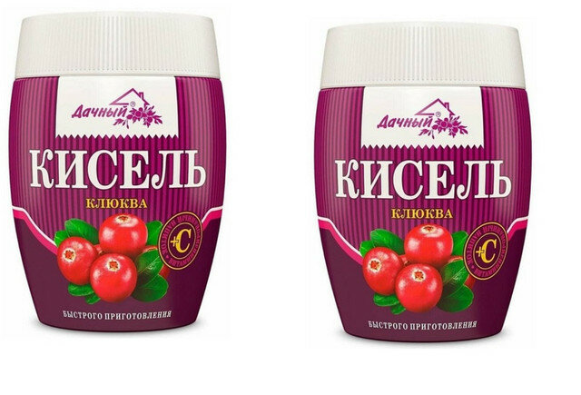 Дачный Кисель, клюква 300г, 2 шт