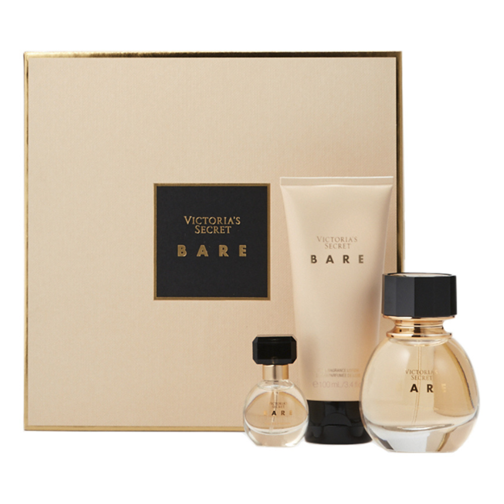 Victoria's Secret Bare Set 50 мл + 7.5 мл парфюмерная вода + 100 мл лосьон для тела, женские, древесные, мускусные