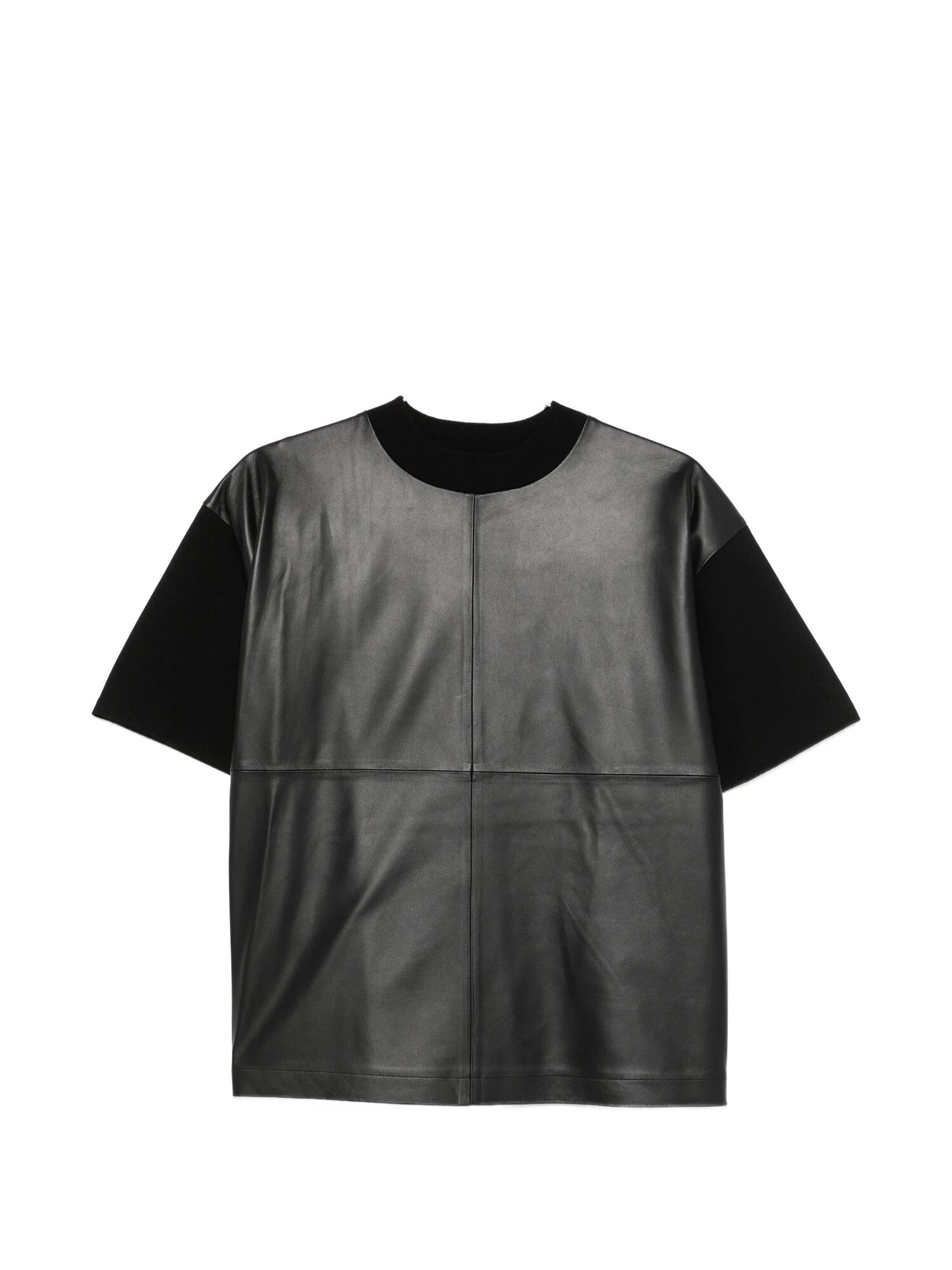 Футболка Mstsegale short-sleeve leather T-shirt