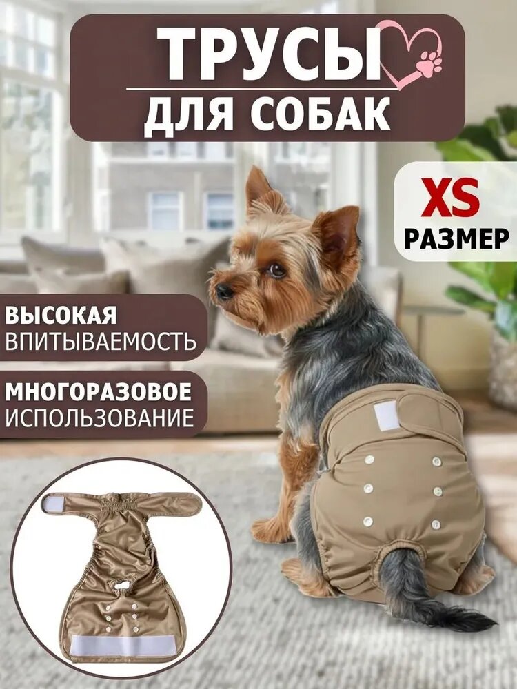 Многоразовые трусы для собак при течке