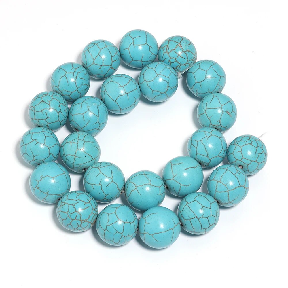 Натуральные бусины из лазурита и хоуляита 3-20мм 18mm-ap20pcs
