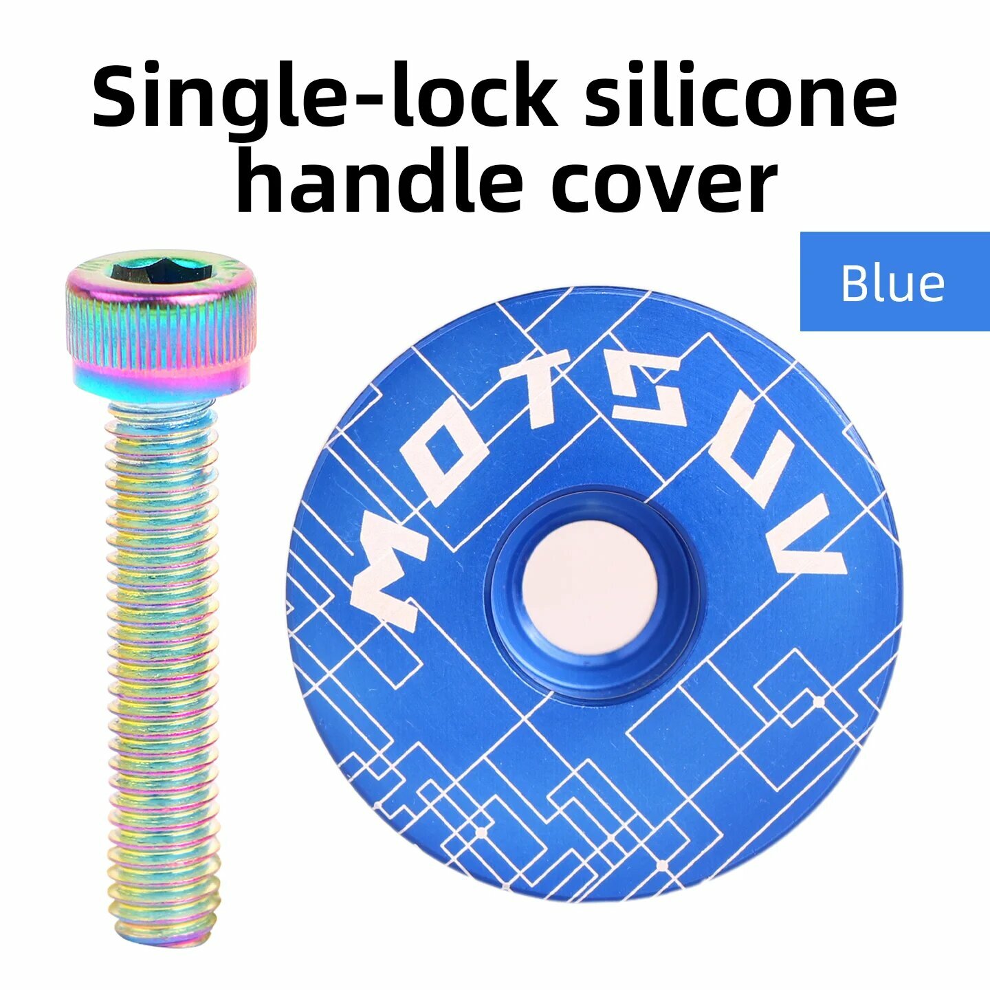 Крышка рулевой колонки VXM для MTB/шоссейного велосипеда Синий, colorful screws1