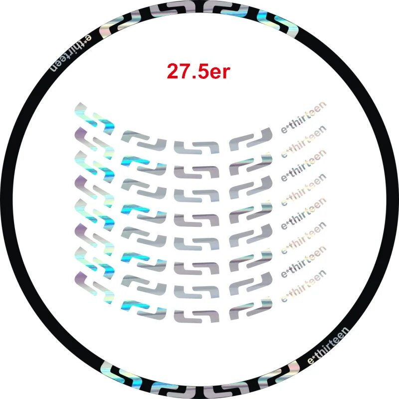 Наклейки на колеса E13 thehive 2wheels/set MTB 27.5er laser