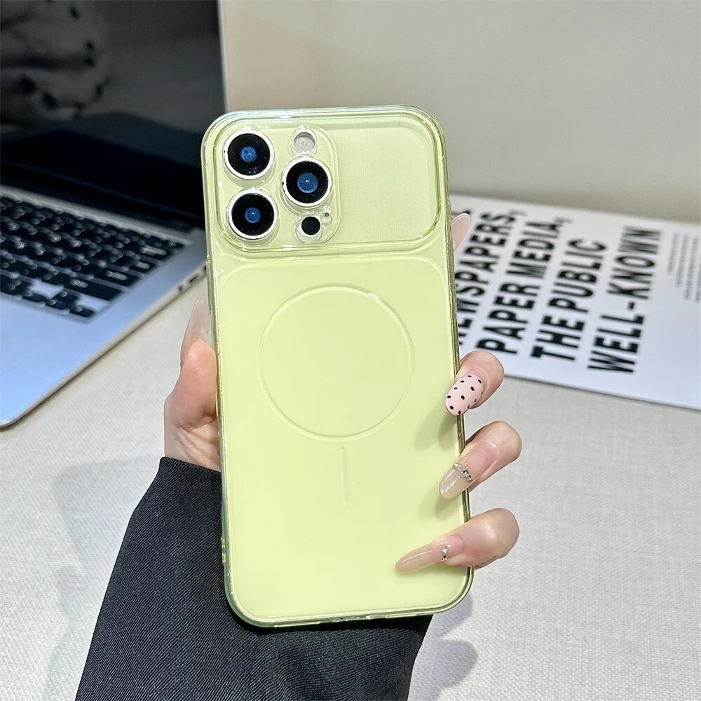 Желтый чехол для iPhone Air, 15, 14, 13, 12